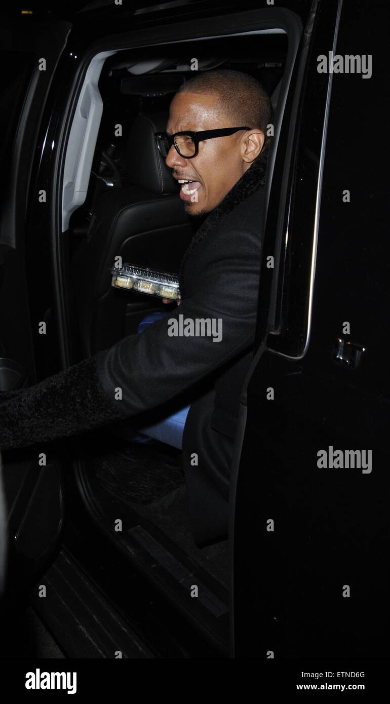 Nick Cannon leaving the 'Watch What Happens: Live' studios Featuring ...