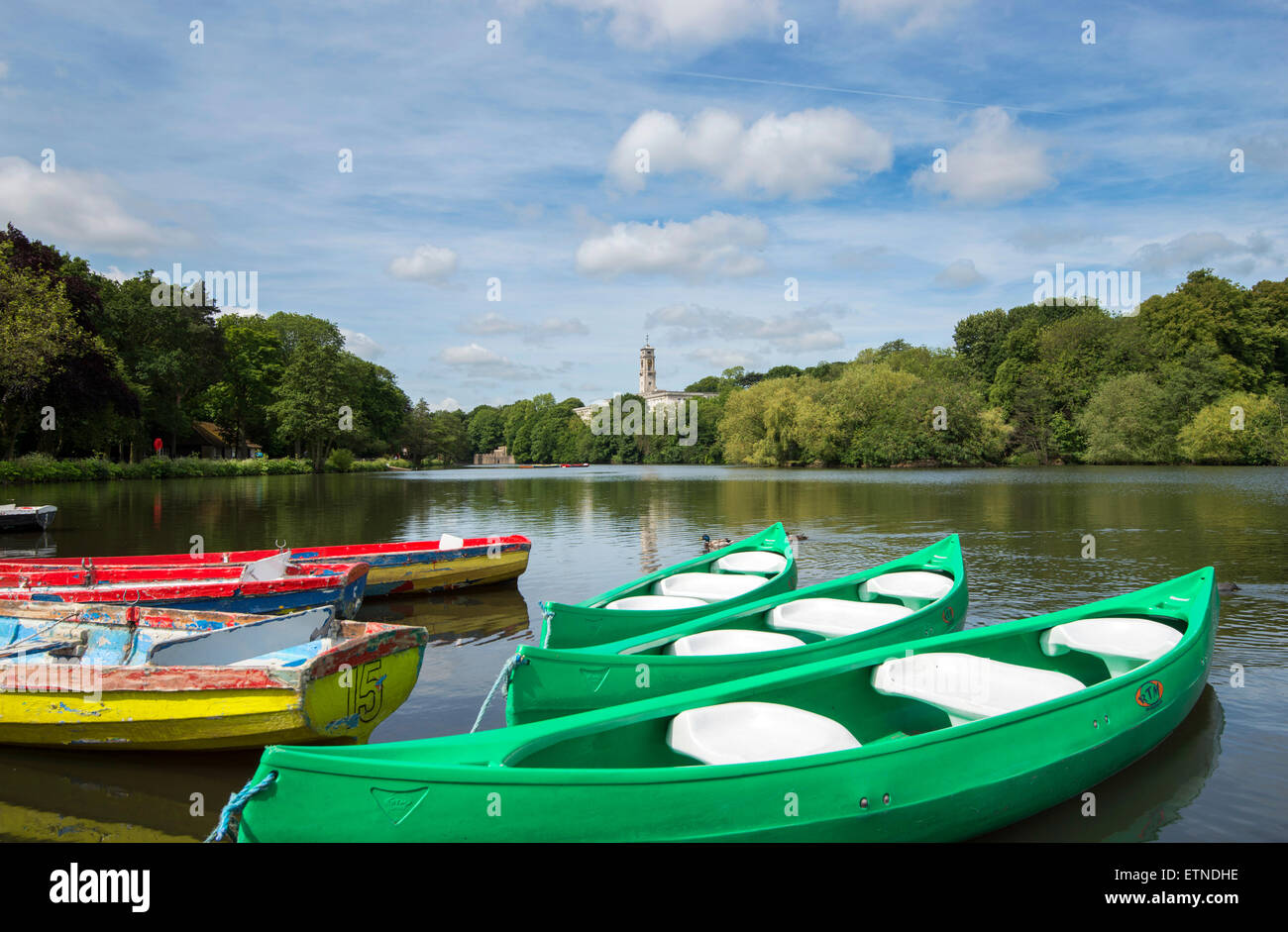 Highfields park nottingham boating lake hi-res stock photography and ...