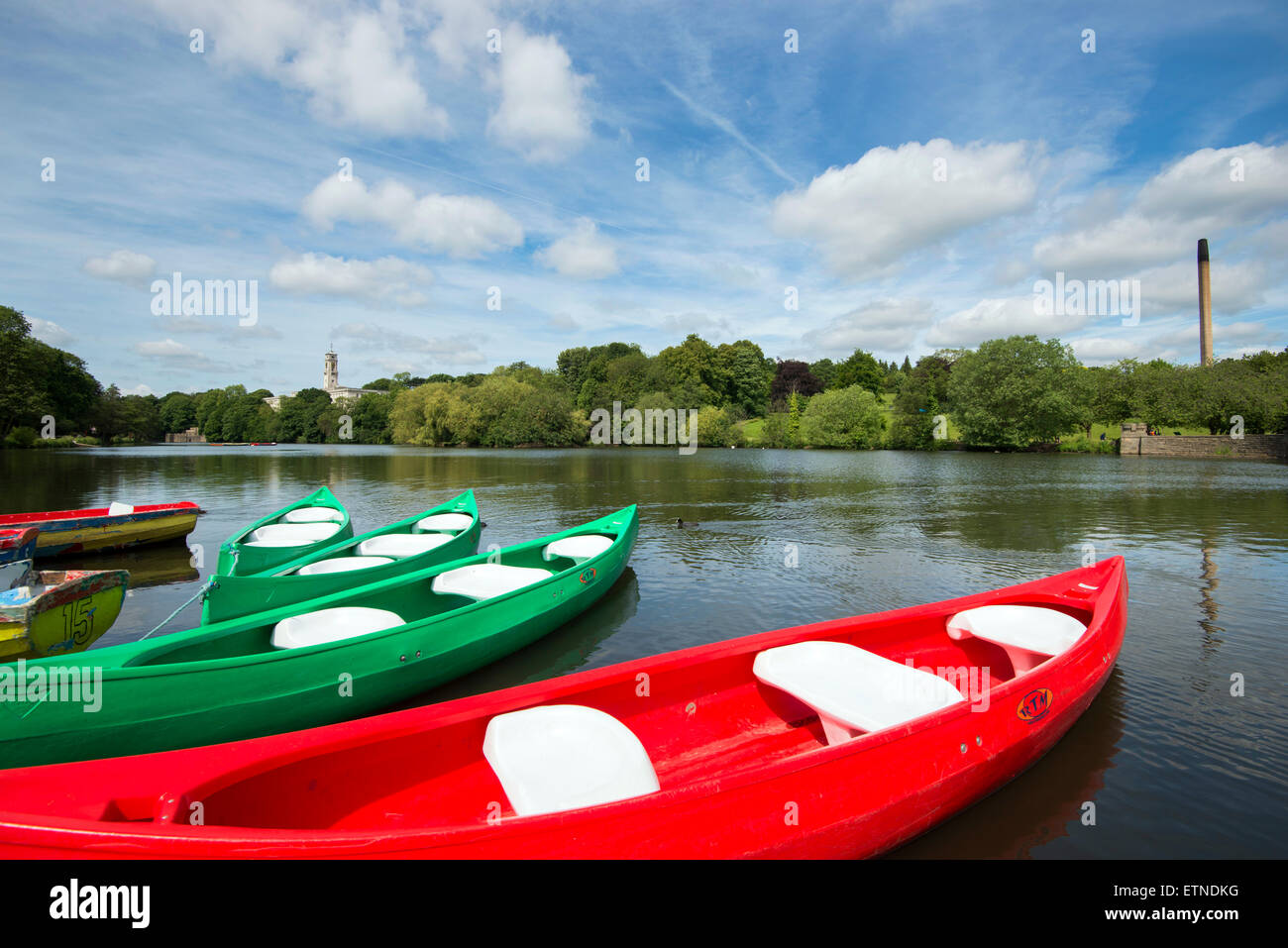 Highfields park nottingham boating lake hi-res stock photography and ...