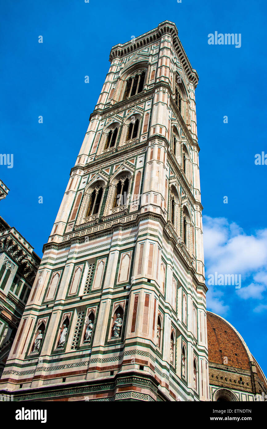 Florence giotto bell tower detail hi-res stock photography and images ...