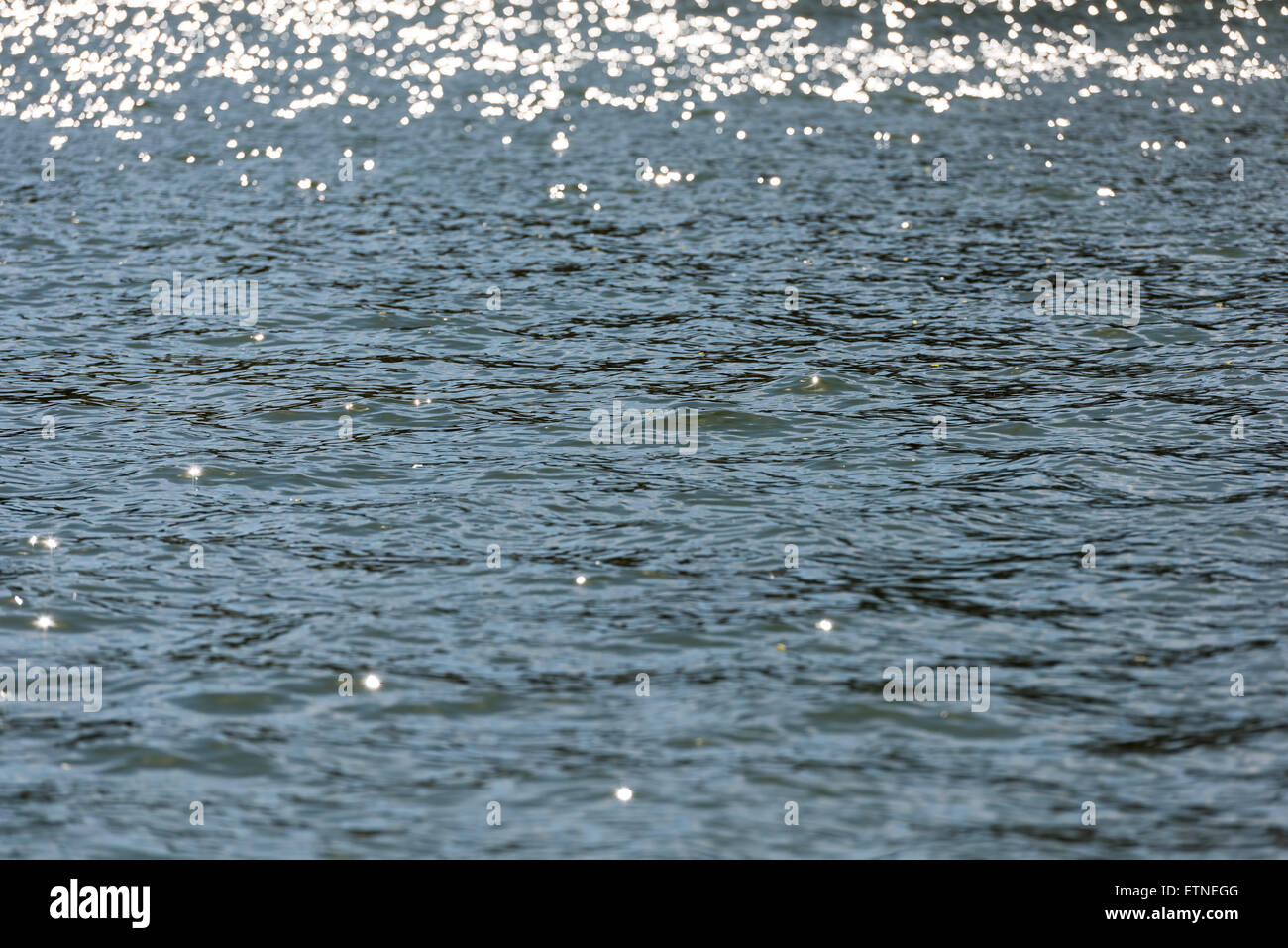 Calm Sea Water Surface In Morning Reflecting Sun Light Stock Photo - Alamy
