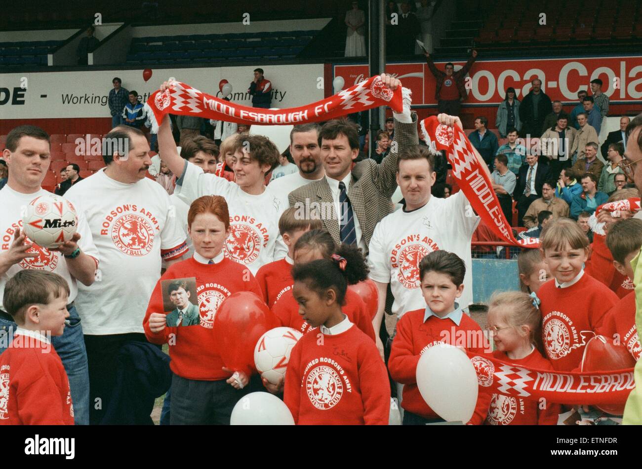 Bryan Robson being unveiled as the new Manager for Middlesbrough F.C ...