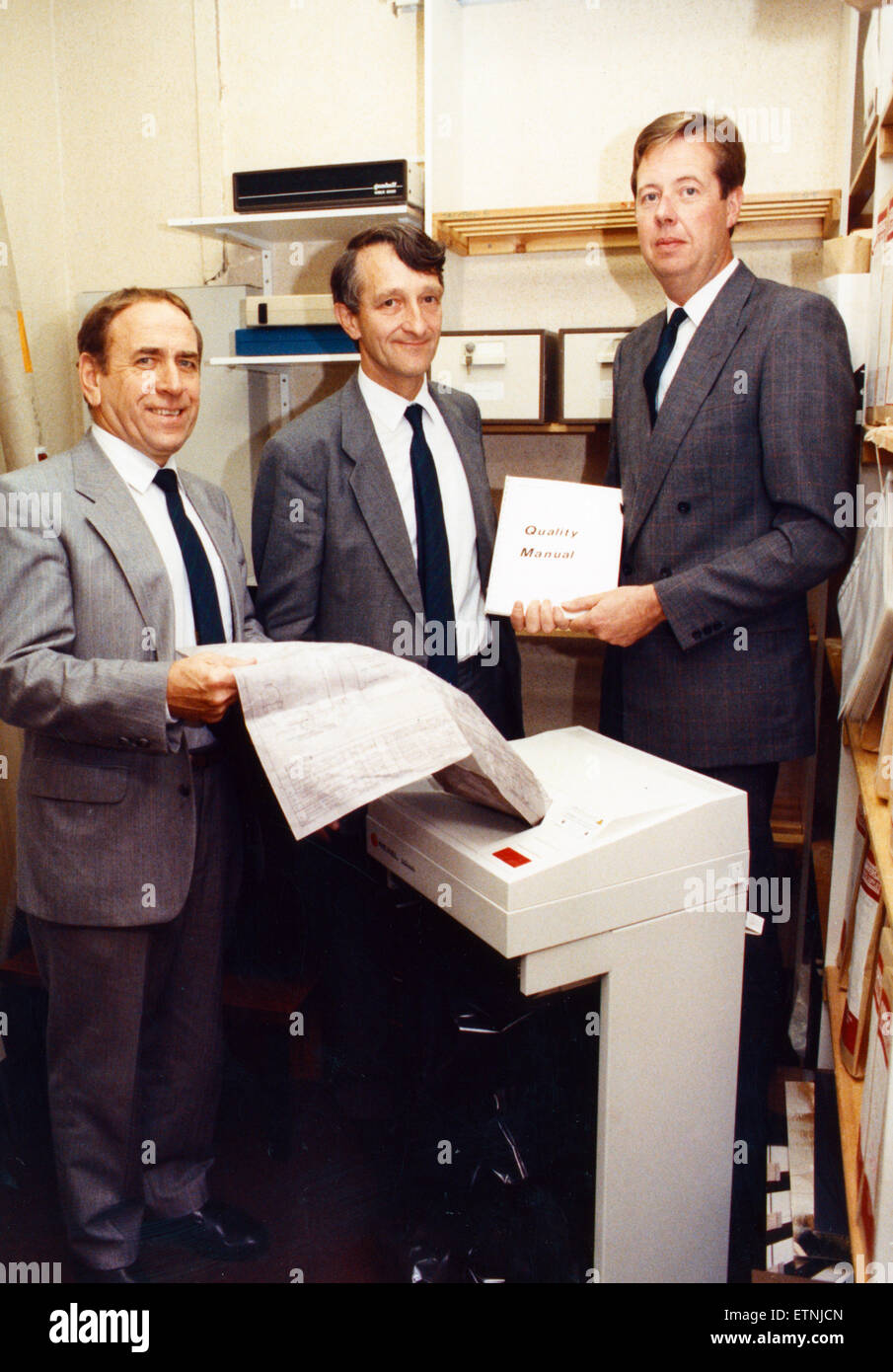 WS Atkins, Consultant Engineers, Middlesbrough. From left, director ...