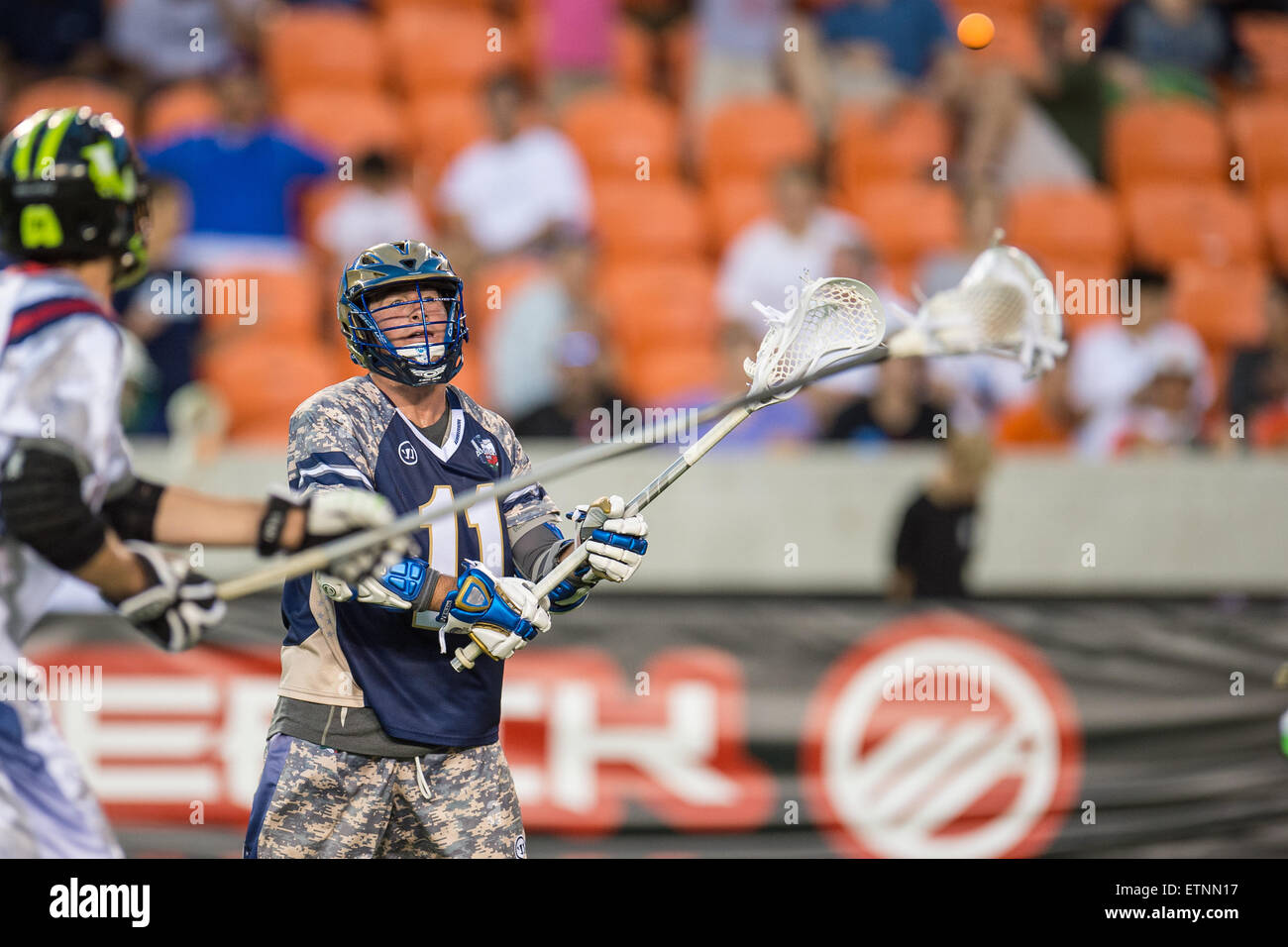 Houston, Texas, USA. 13th June, 2015. Cowboys attacker Joey Sankey (11 ...