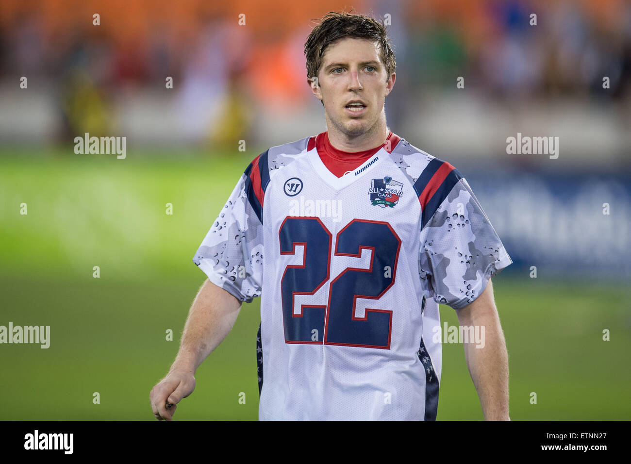 Houston, Texas, USA. 13th June, 2015. Gladiators faceoff/midfielder ...