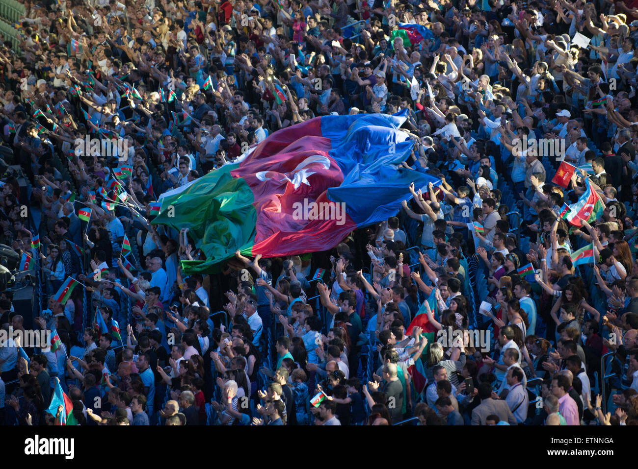 Baku, Azerbaijan. 12th June, 2015. Moments during the Opening ceremony ...