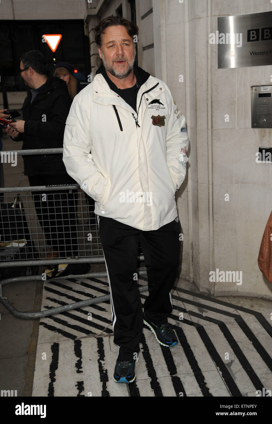 Russell Crowe at the BBC Radio 2 studios Featuring: Russell Crowe Where ...