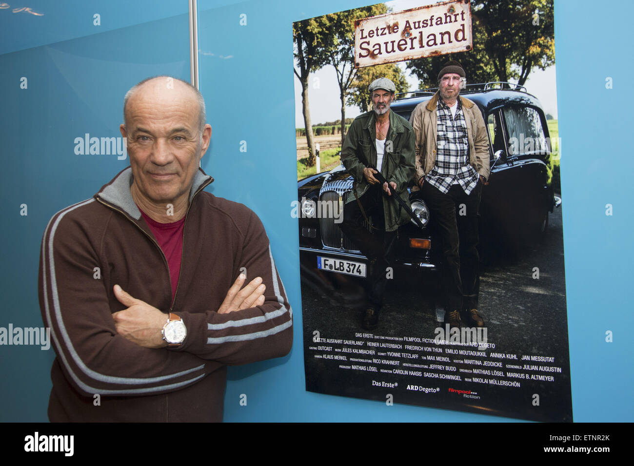 Actors promoting the new ARD TV-Movie "Letzte Ausfahrt Sauerland" at Hotel East Featuring ...
