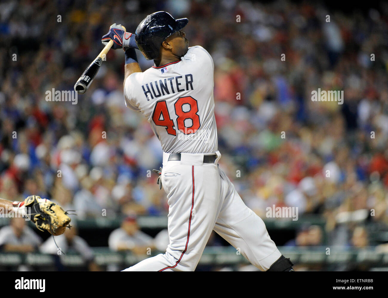 JUN 12, 2015: Minnesota Twins right fielder Torii Hunter #48 during an ...