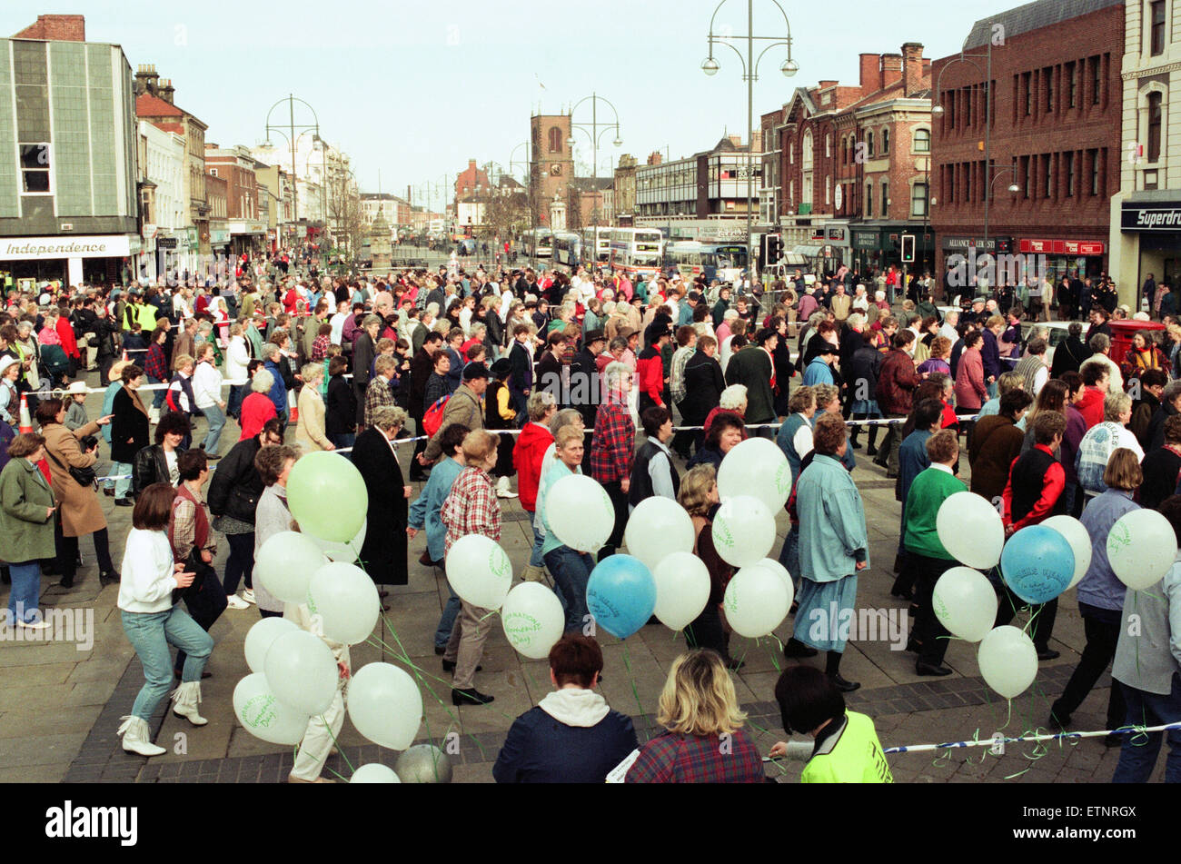 The Stockton Line Dance world record attempt in Stockton town centre ...