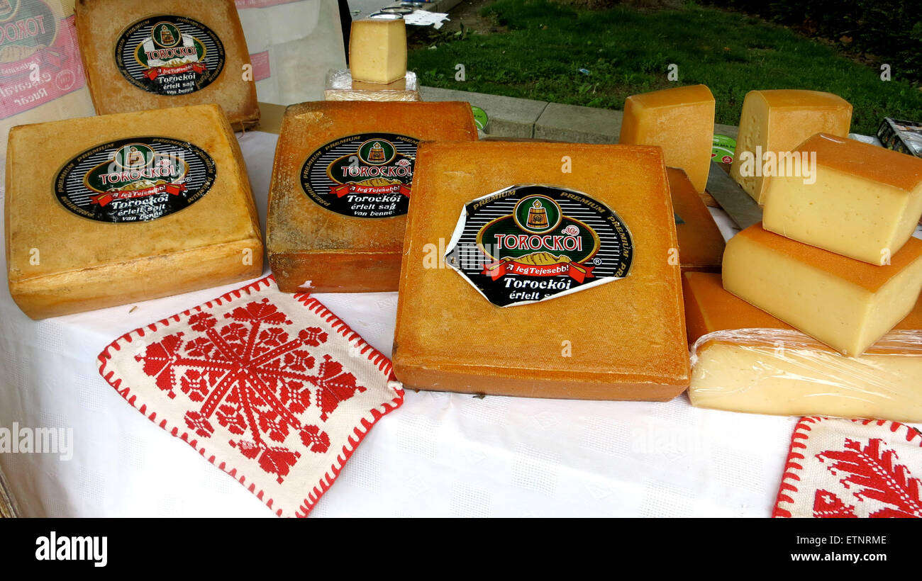 hungarian cheese Budapest Hungary Stock Photo - Alamy