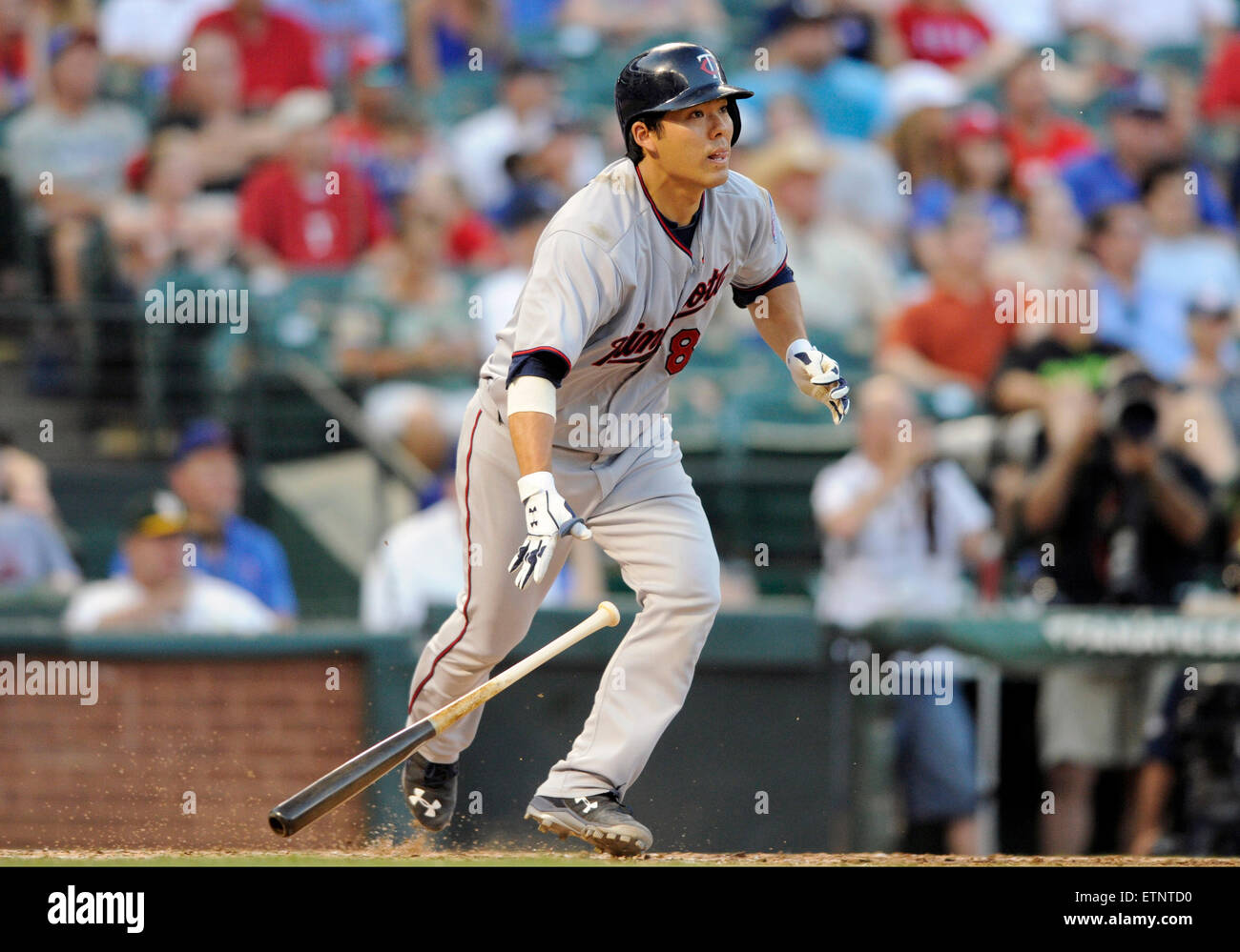 JUN 12, 2015: Minnesota Twins catcher Kurt Suzuki #8 during an MLB game ...