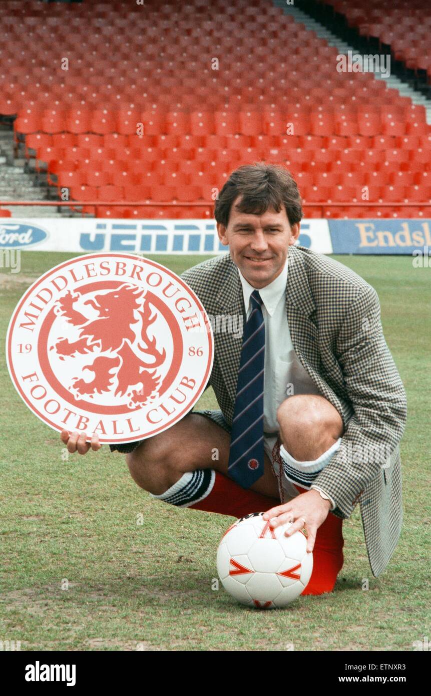 Bryan Robson being unveiled as the new Manager for Middlesbrough F.C ...