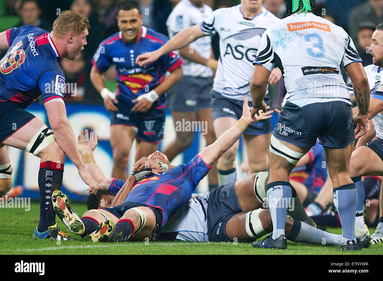 June 12, 2015 - Melbourne, Victoria, Australia - SCOTT HIGGINBOTHAM of ...