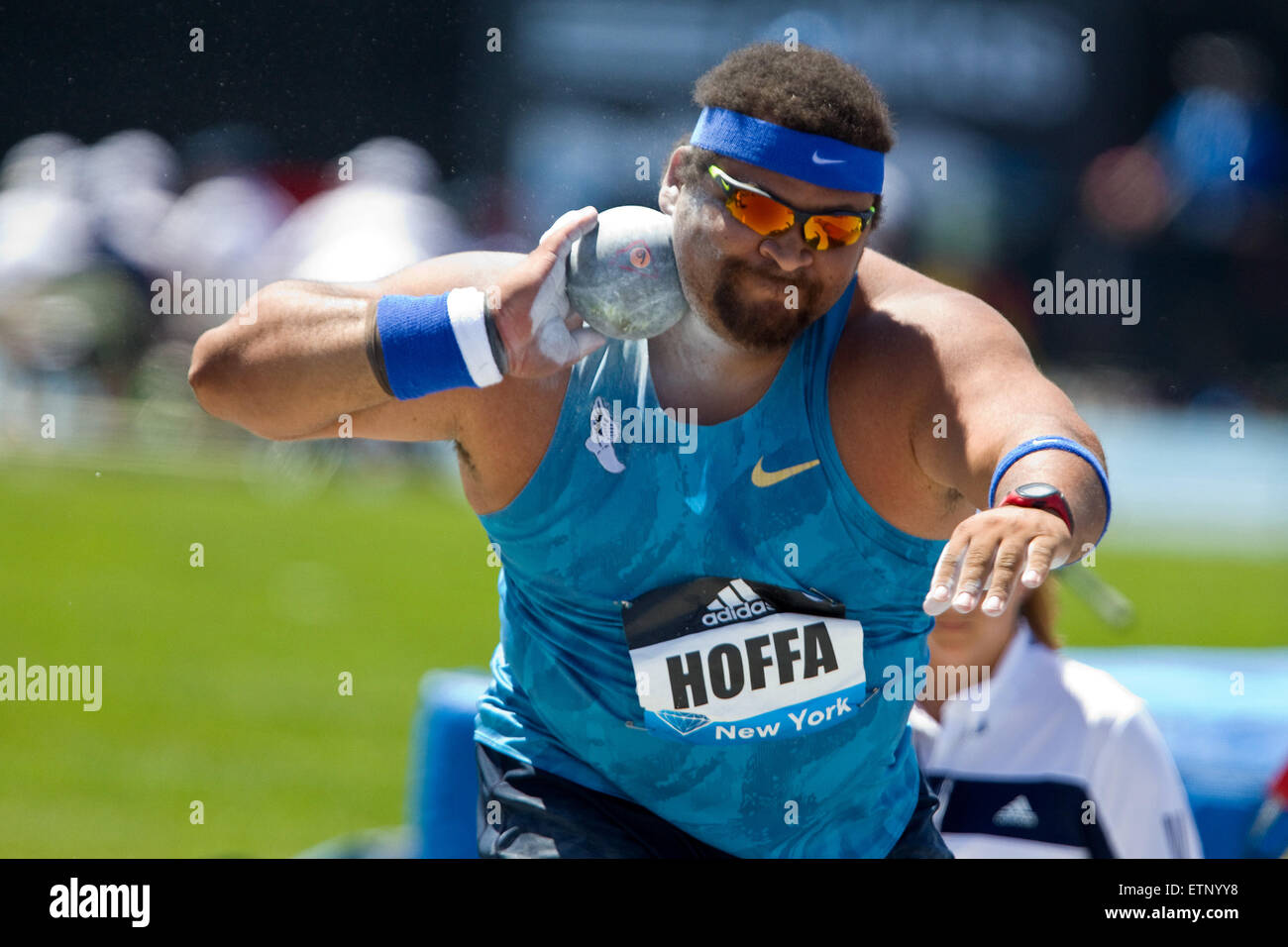 June 13, 2015; Randall's Island, NY, USA; Reese Hoffa of the United ...