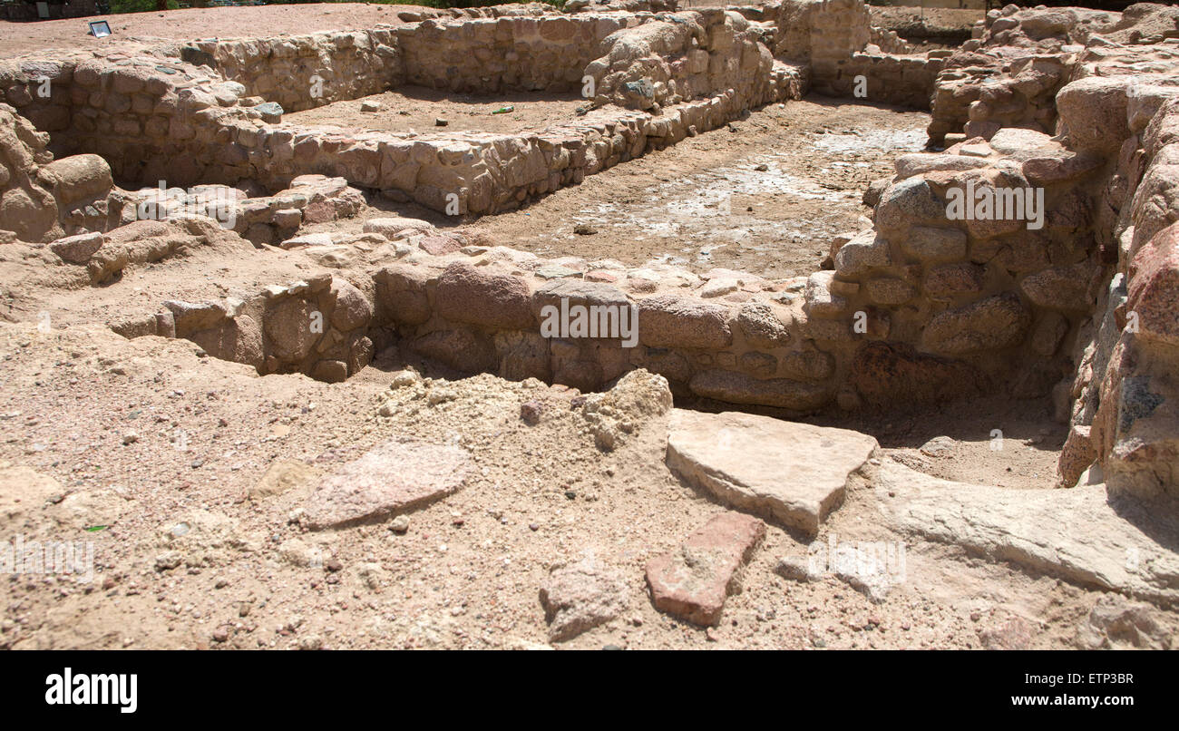 Ancient Aqaba. Jordan. Arabia. Ruins of medieval Ayla city, Aqaba ...