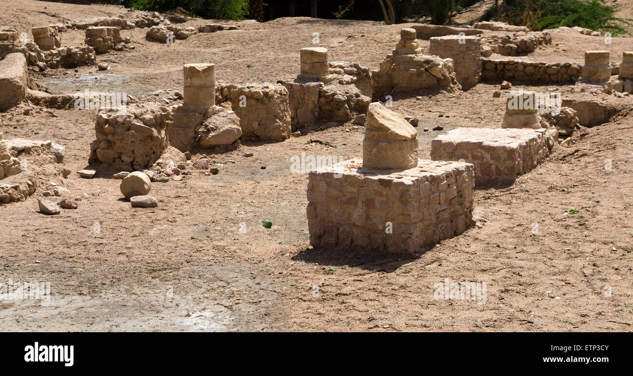 Ancient Aqaba. Jordan. Arabia. Ruins of medieval Ayla city, Aqaba ...