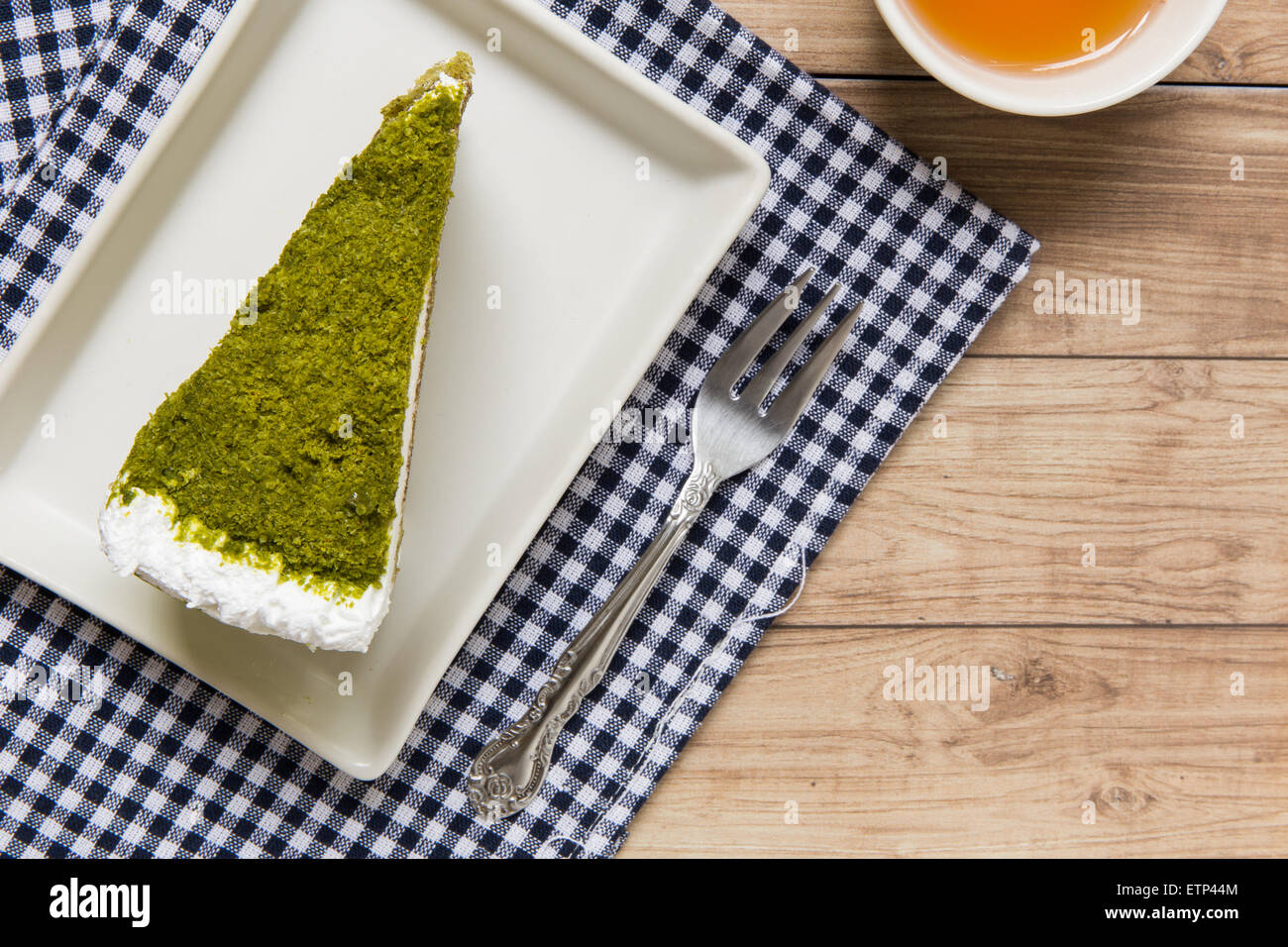 Green Tea Cake Stock Photo - Alamy