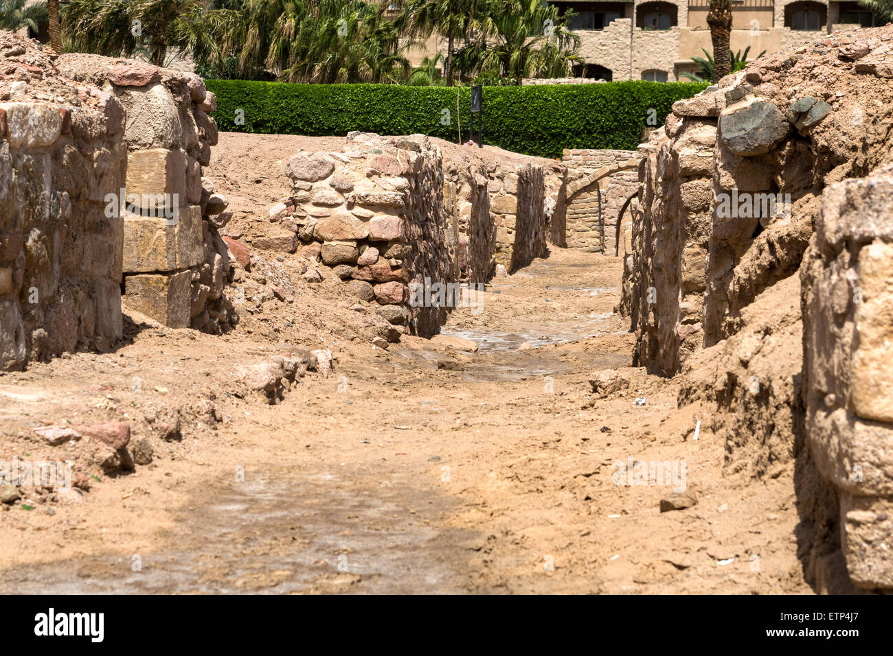 Ancient Aqaba. Jordan. Arabia. Ruins of medieval Ayla city, Aqaba ...