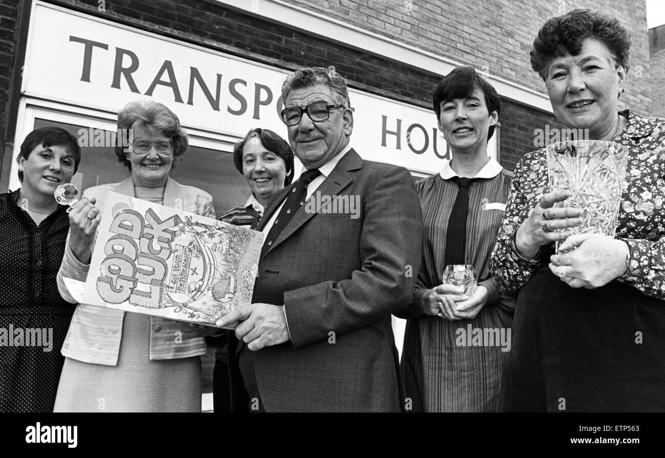 TGWU Union leader Barney Ward leaves Transport House for the last time ...