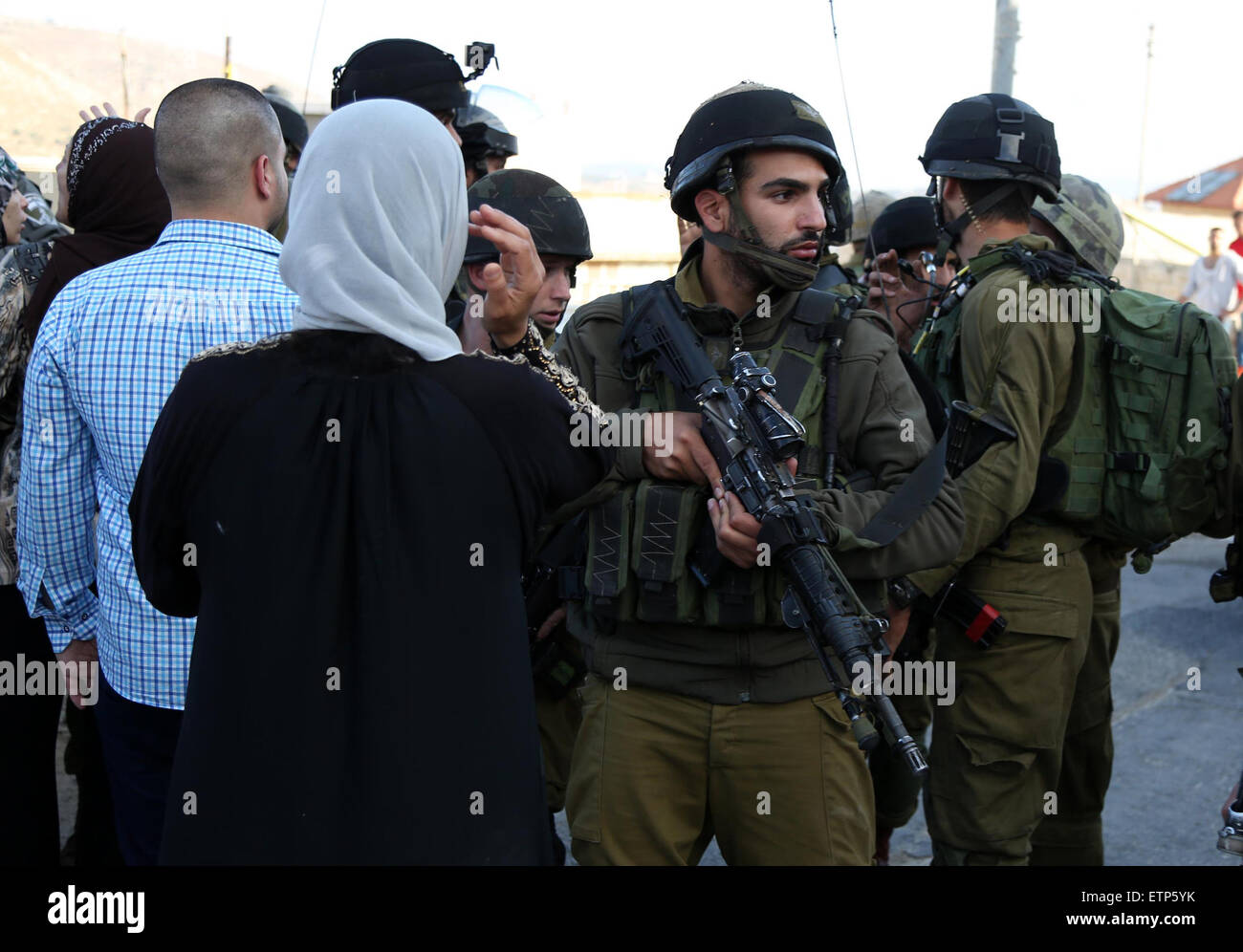 Kafr Malik, West Bank, Palestinian Territory. 13th June, 2015 ...