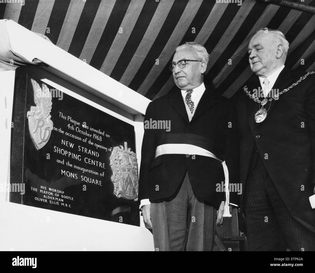 Opening Ceremony, Strand Shopping Centre, Bootle, Merseyside, by Mayor ...