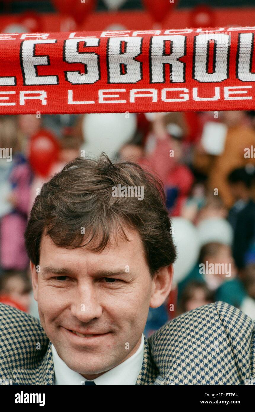 Bryan Robson being unveiled as the new Manager for Middlesbrough F.C ...