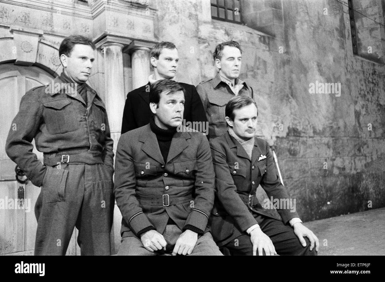 Colditz, Photo-call for new BBC television series, actors pose for the ...