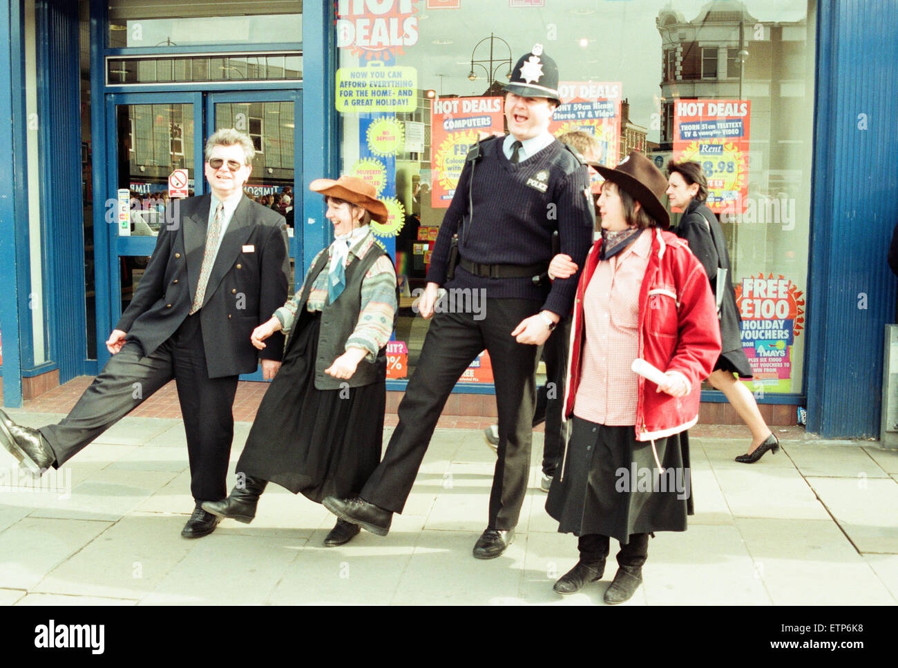 The Stockton Line Dance world record attempt in Stockton town centre ...