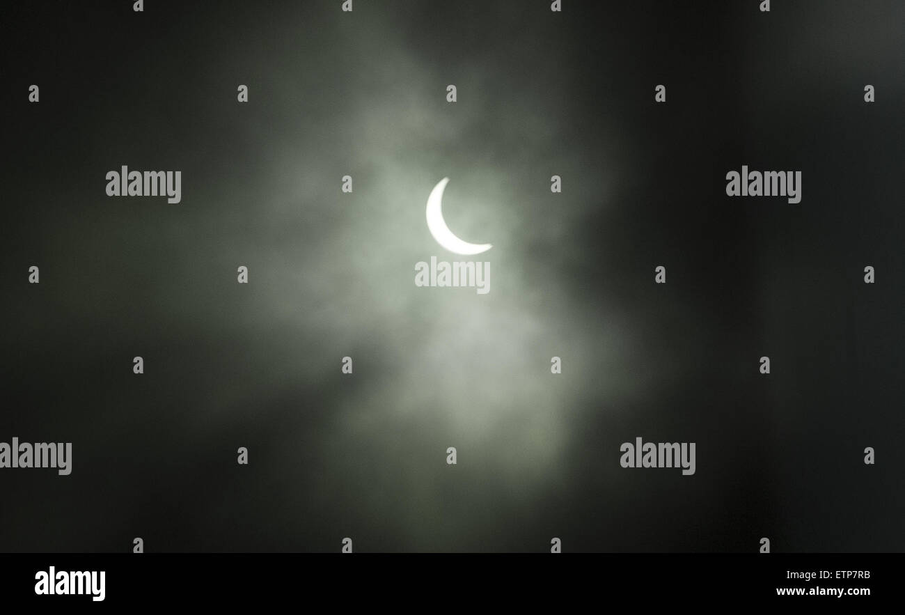 Solar Eclipse near Linlithgow, Scotland Featuring: Atmosphere Where ...