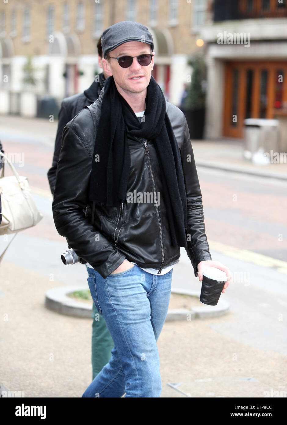 Neil Patrick Harris outside ITV Studios today Featuring: Neil Patrick ...