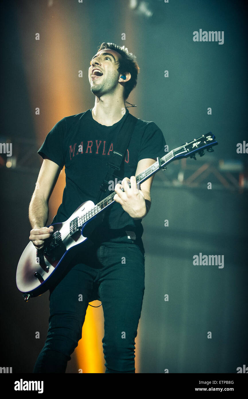 All Time Low performing live in concert their first headline UK arena ...