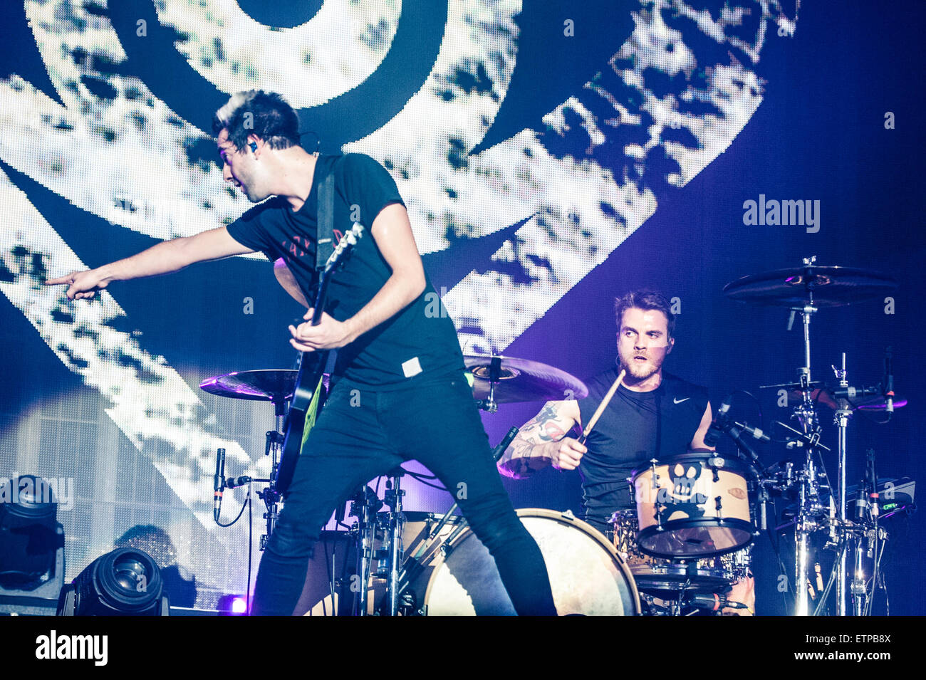 All Time Low performing live in concert their first headline UK arena ...