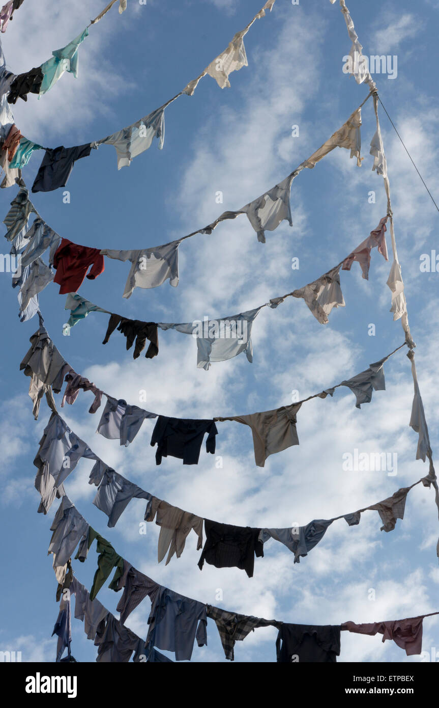 Clothesline art installation hi-res stock photography and images - Alamy