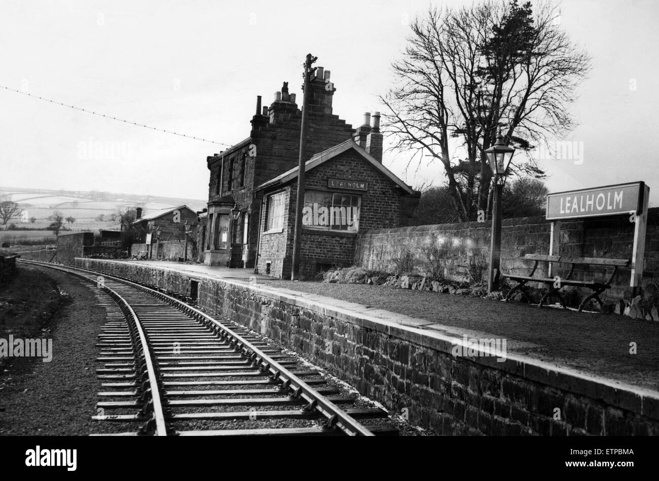 Lealholm Railway Station, North Yorkshire, 17th April 1964 Stock Photo ...
