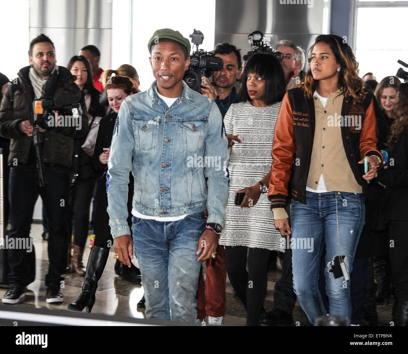 Grammy Award-winning musician Pharrell Williams lights the Empire State ...