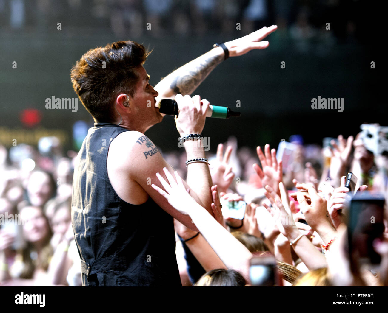 Danny O'Donoghue of the The Script performing live in concert at the Ziggo Dome Featuring: The ...