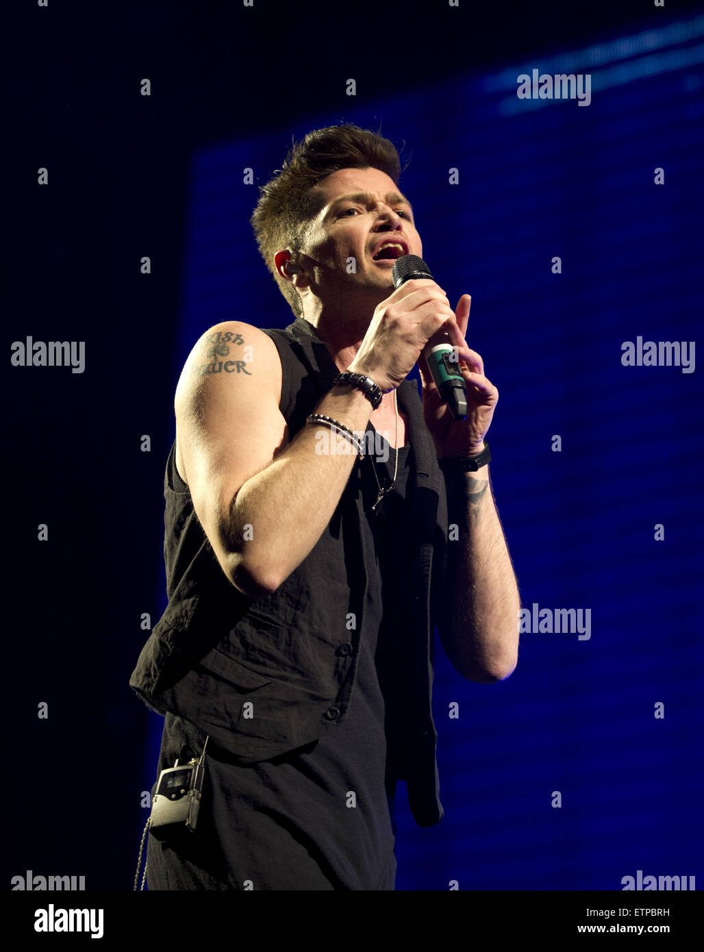 Danny O'Donoghue of the The Script performing live in concert at the ...