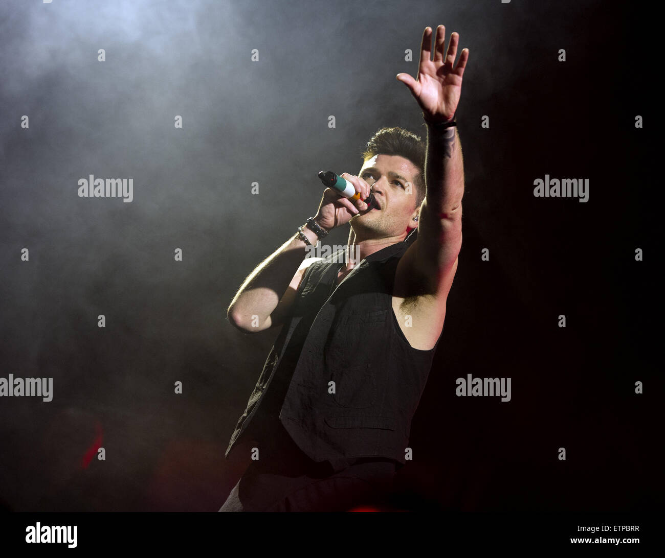 Danny O'Donoghue of the The Script performing live in concert at the ...