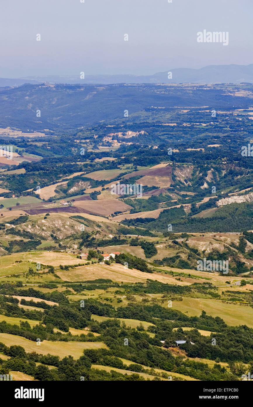 europe, italy, tuscany, castell'azzara, view from castell'azzara Stock ...