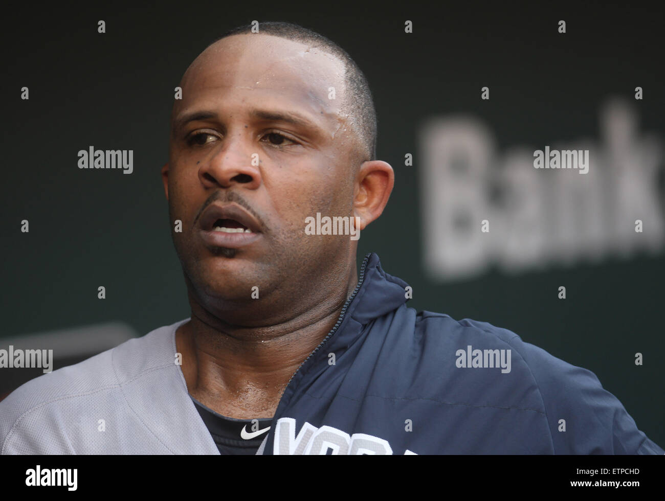 New York Yankees pitcher CC Sabathia (52). New York Yankees vs ...