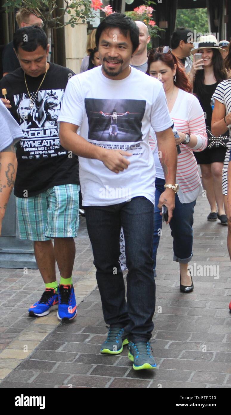 Manny Pacquiao stops by 'See's Candies' for something sweet at The ...