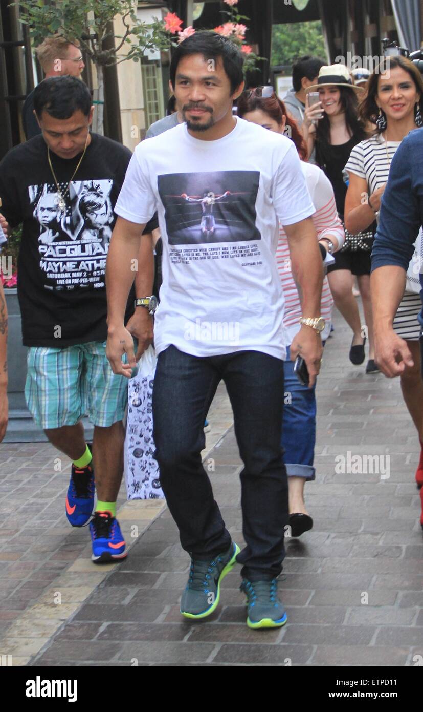 Manny Pacquiao stops by 'See's Candies' for something sweet at The ...