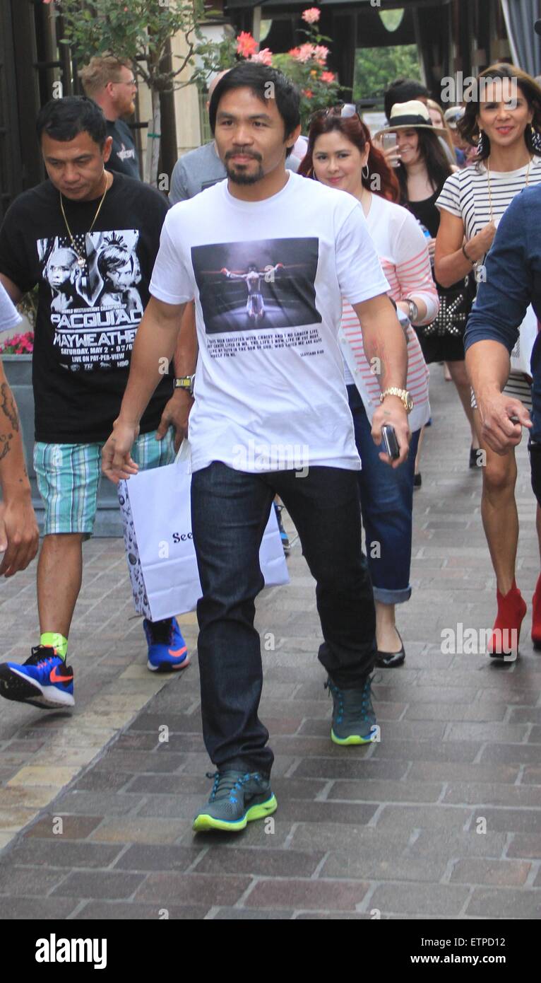 Manny Pacquiao stops by 'See's Candies' for something sweet at The ...