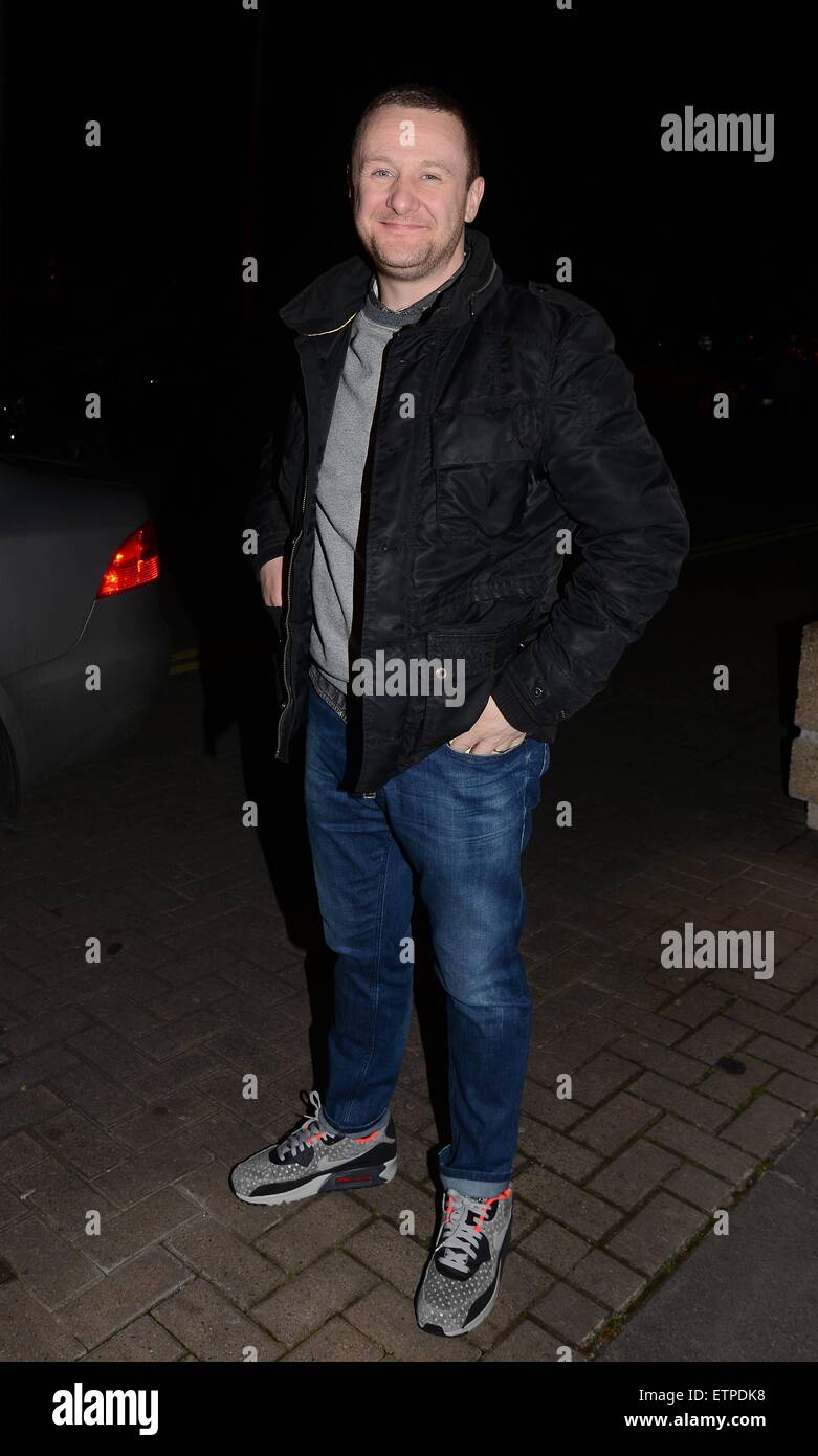 Celebrities at the RTE studios for 'The Late Late Show' Featuring: PJ ...