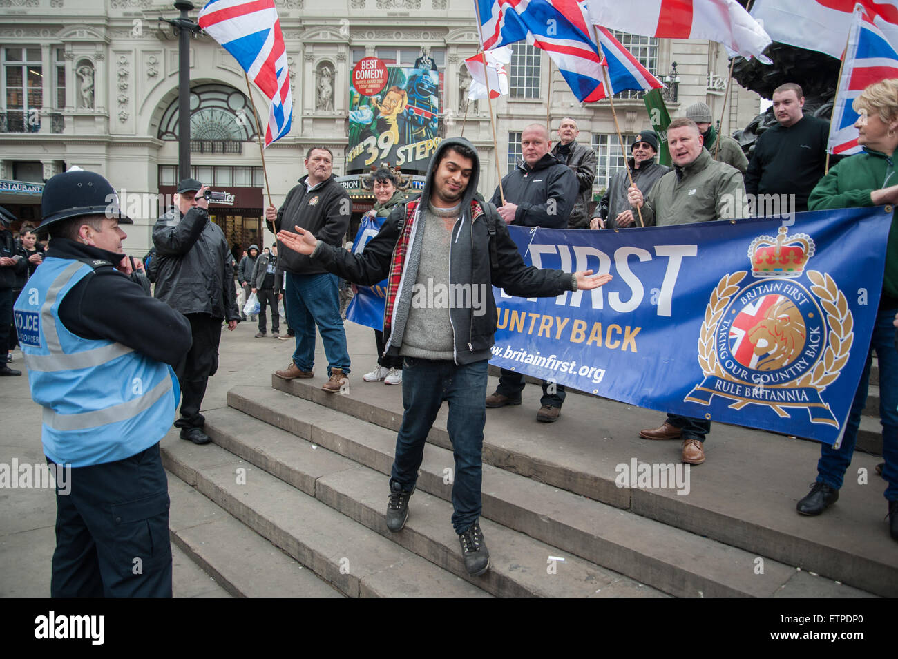 The Britain First, the far-right pressure group disrupts a Unite ...