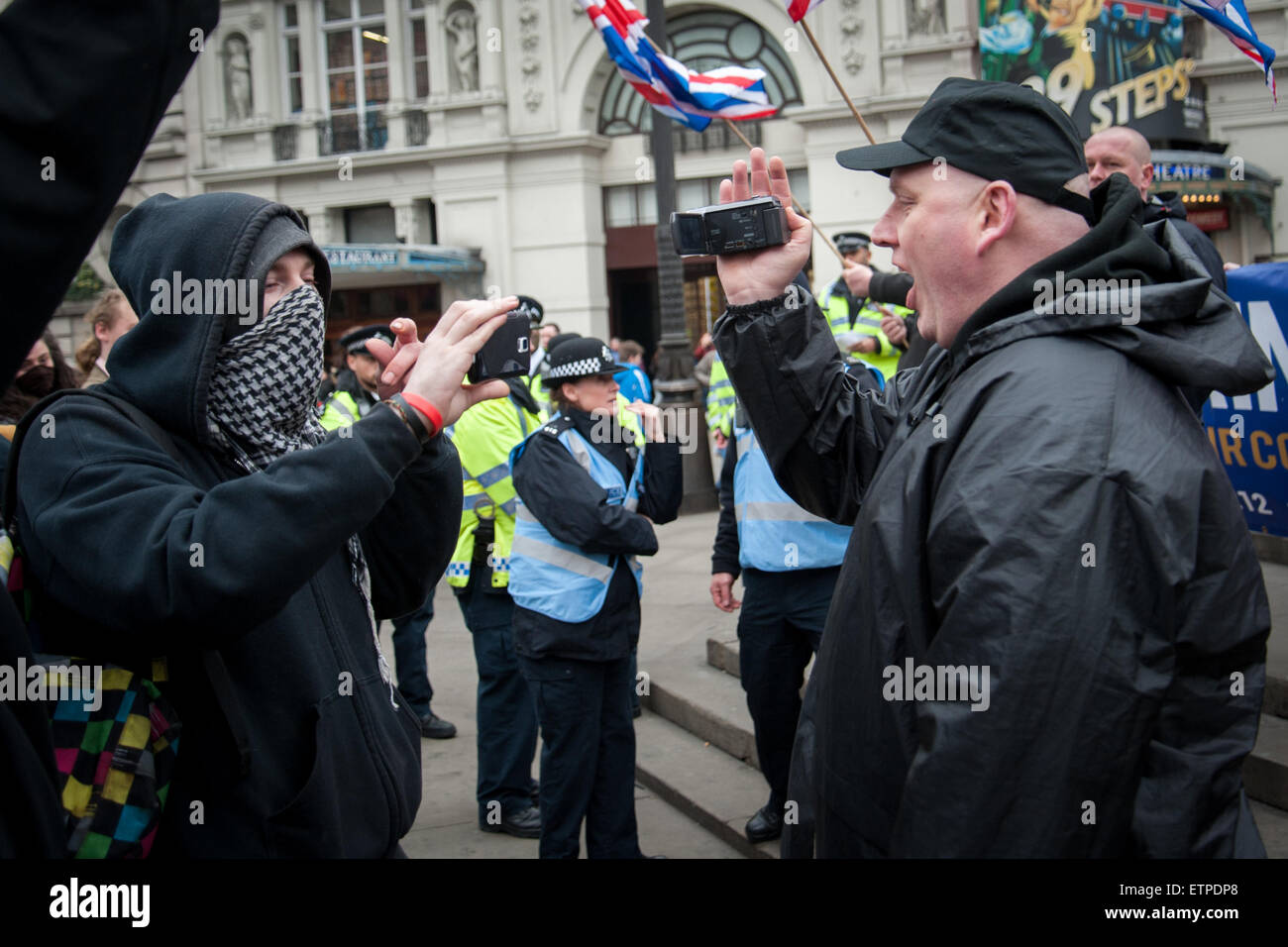 The Britain First, the far-right pressure group disrupts a Unite ...