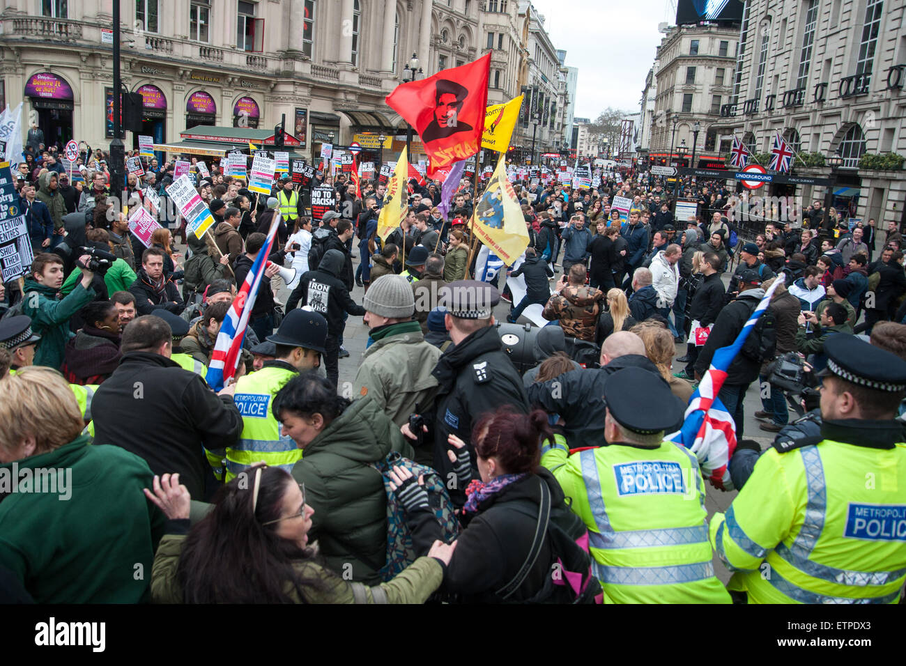 The Britain First, the far-right pressure group disrupts a Unite ...