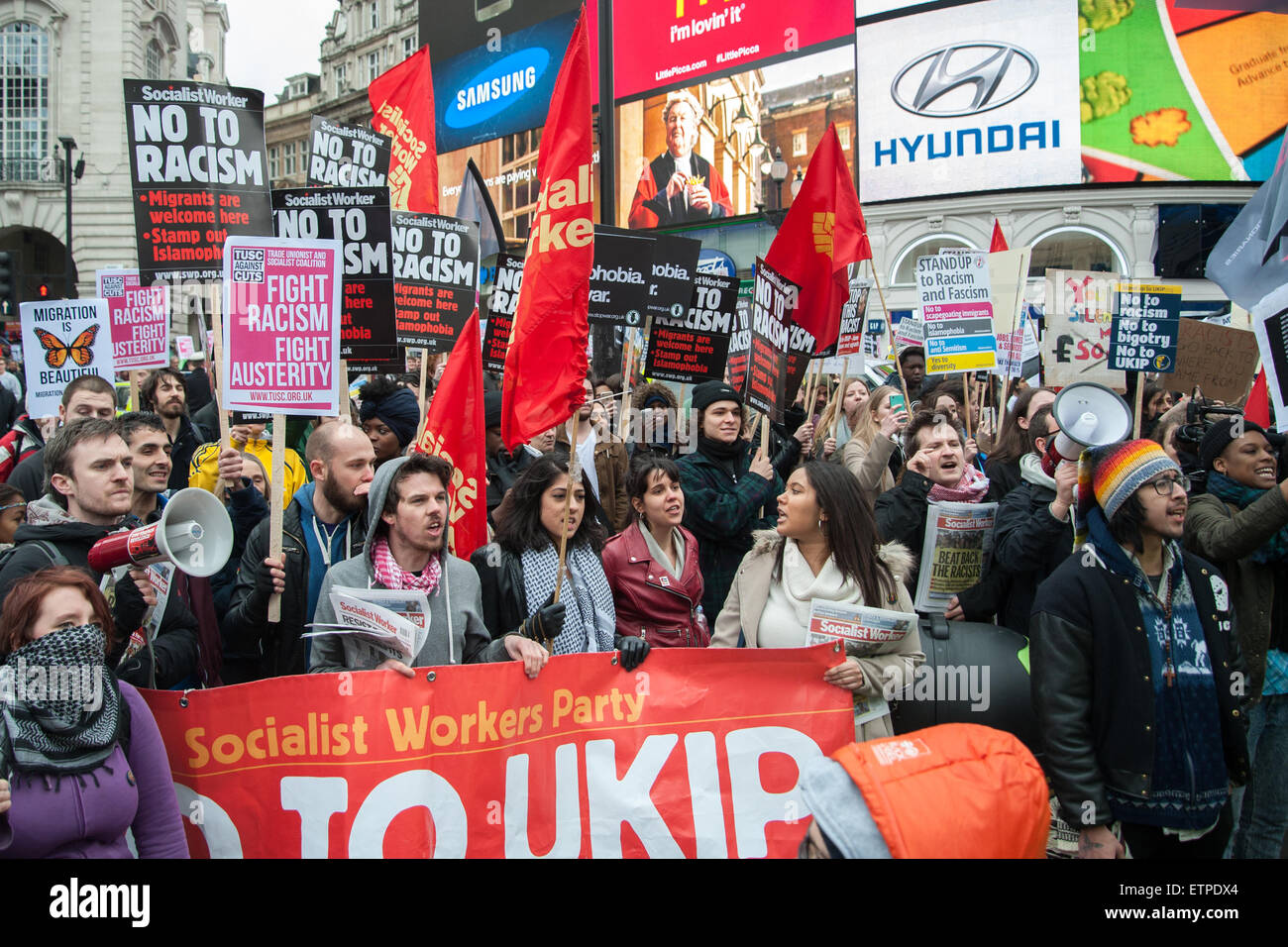 The Britain First, the far-right pressure group disrupts a Unite ...