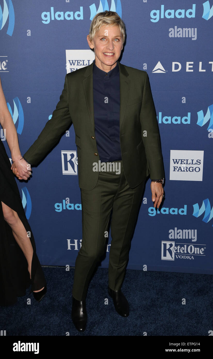 Celebrities attend 26th Annual GLAAD Media Awards at The Beverly Hilton ...